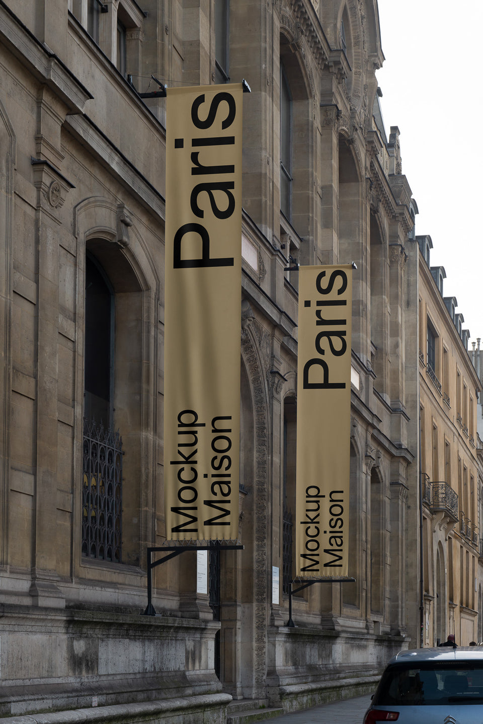 Banner Mockup BN-PAR-01 – Layered PSD – Mockup.Maison