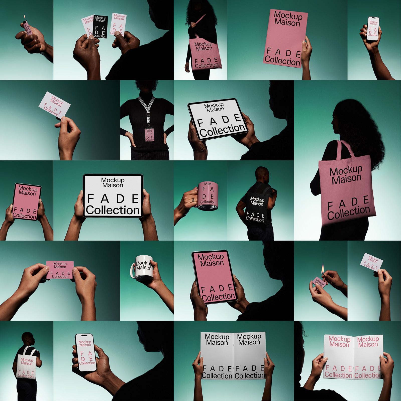 Fade Print and Devices Collection – Layered PSD – Mockup.Maison