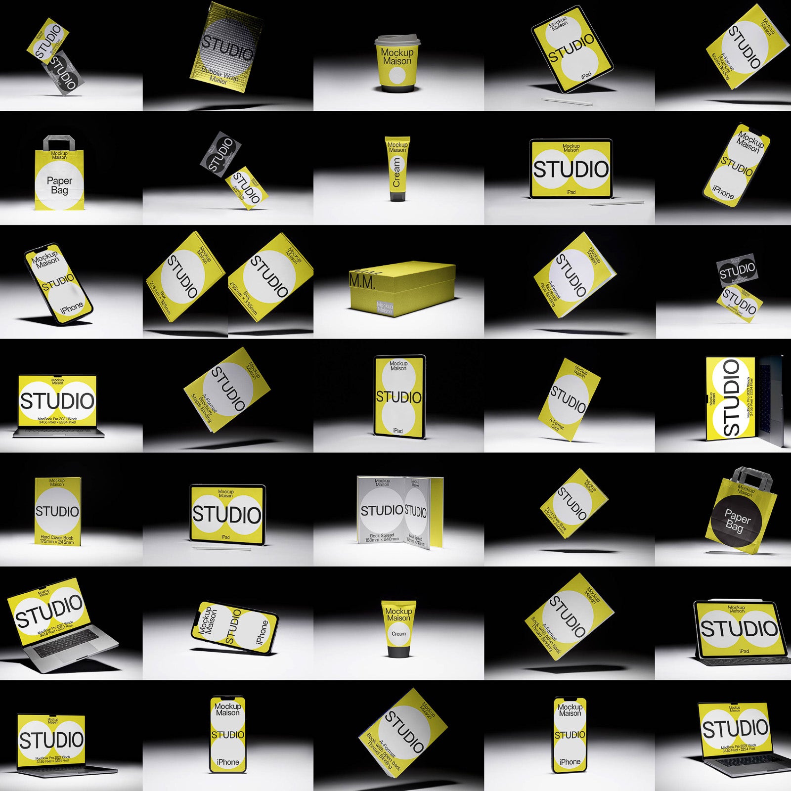 Gradient Collection – Layered PSD Files – Mockup.Maison