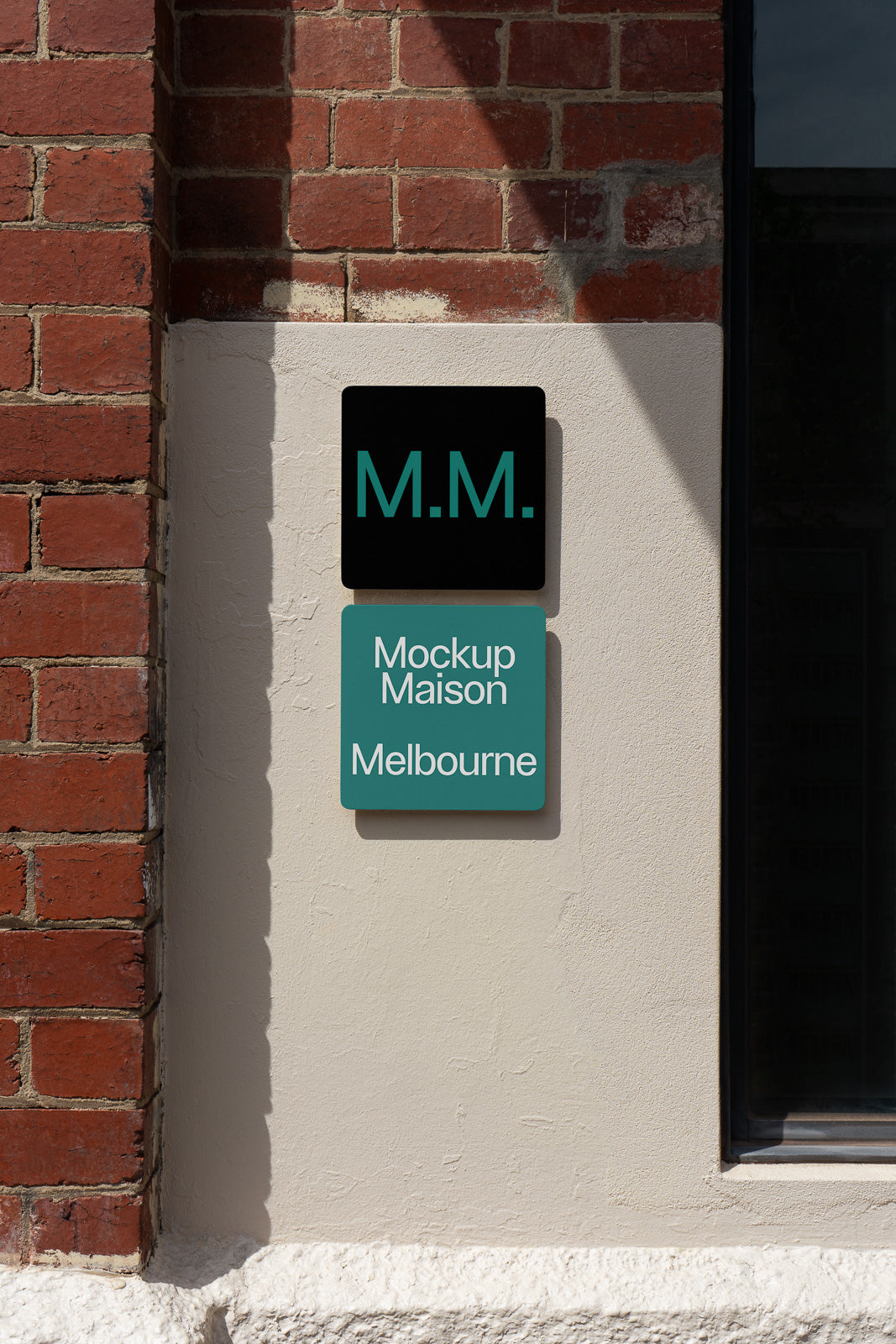 Sign Mockup SG-MEL-01 – Layered PSD – Mockup.Maison