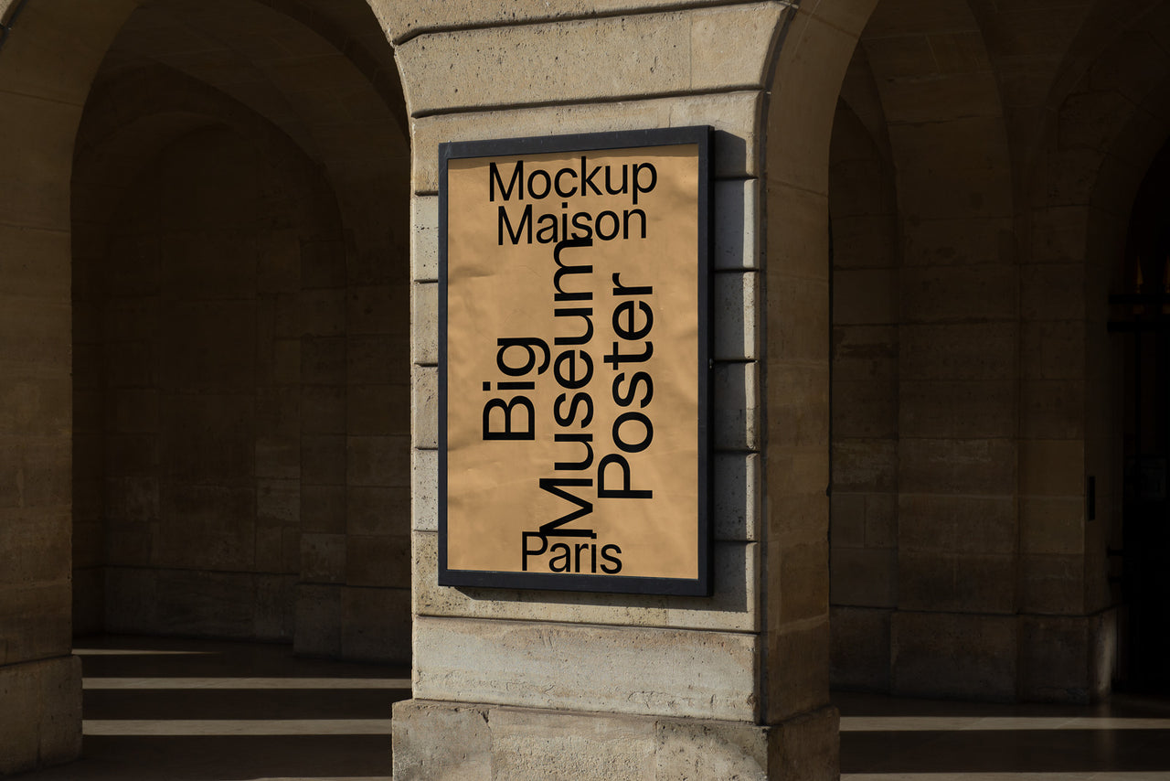 Urban Poster Mockup UP-PAR-08 – Layered PSD – Mockup.Maison